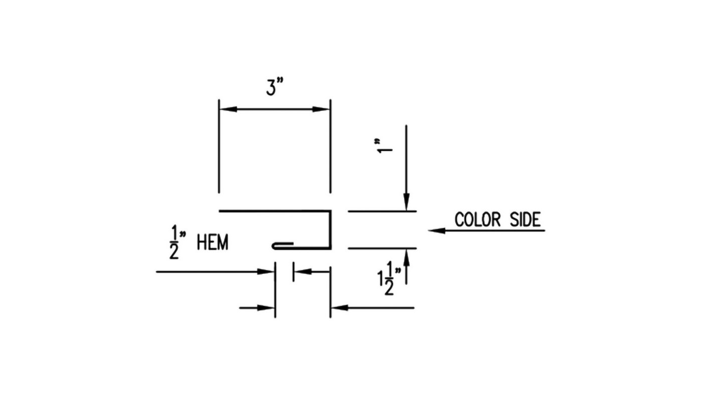 C Metal Trim | Western Wave Wall Panels