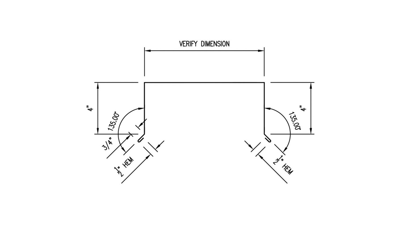 Parapet Wall Cap - Horizontal Install | Western Wave | Part #WS-611