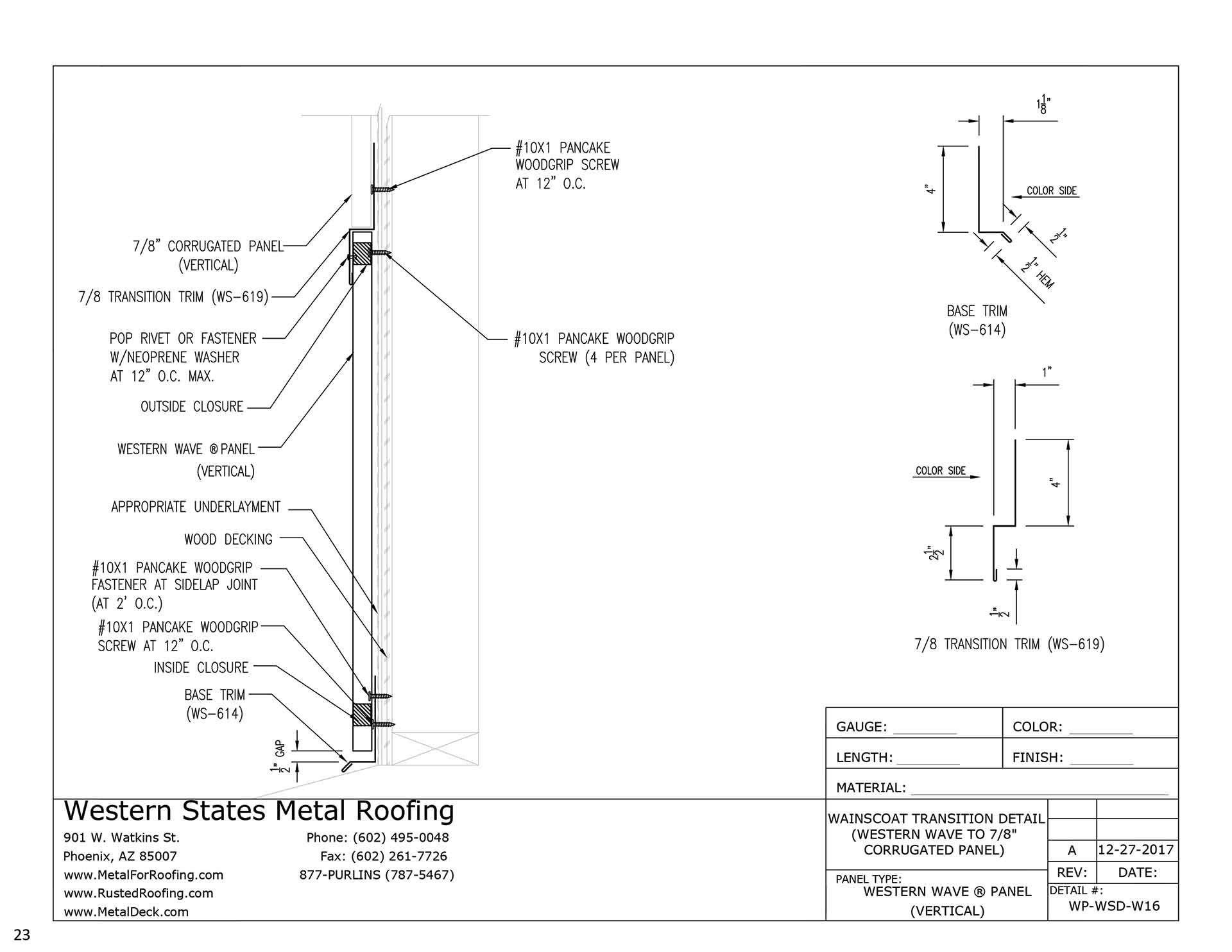 Vertical Wainscoting Transition | Western Wave To Wall