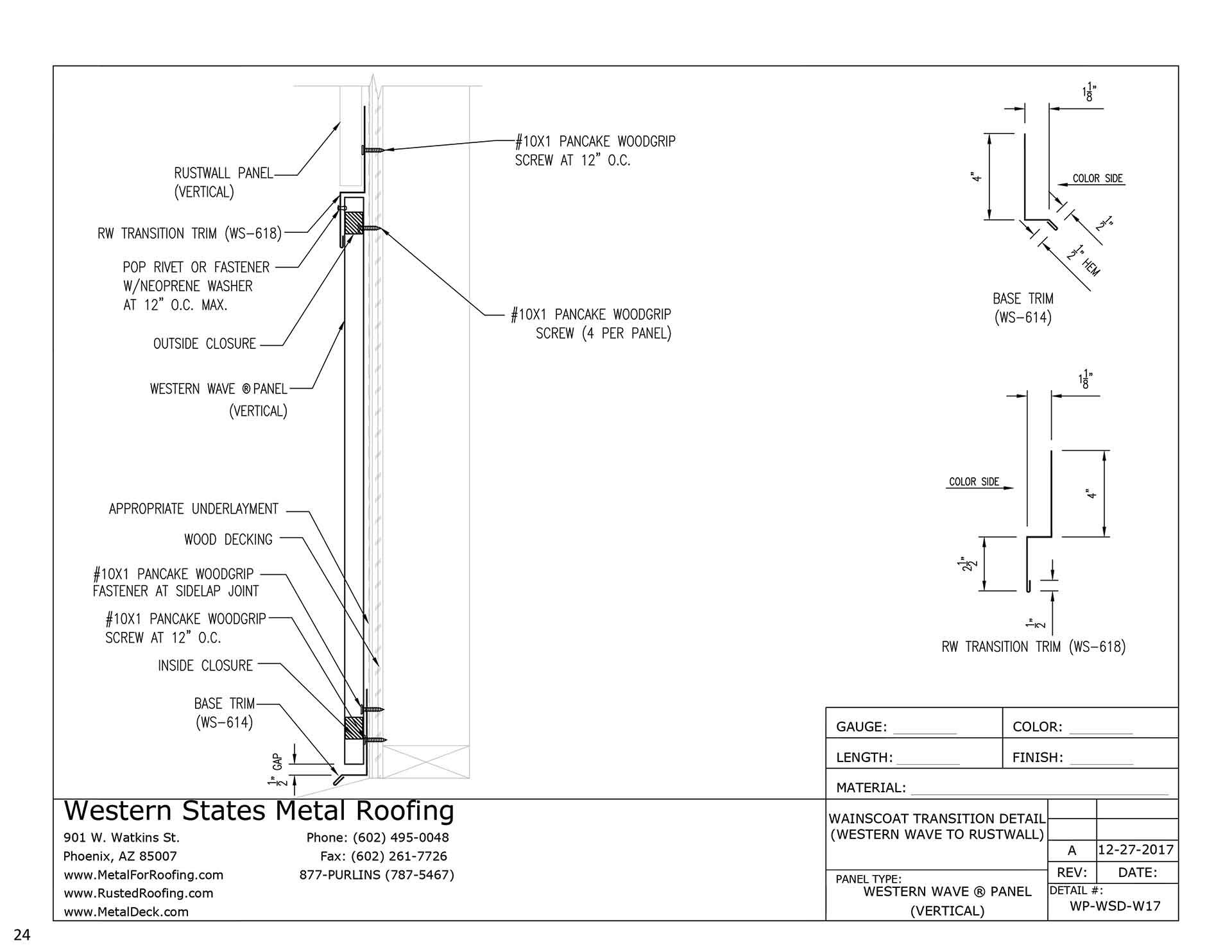 Vertical Wainscoting Transition | Western Wave To Wall