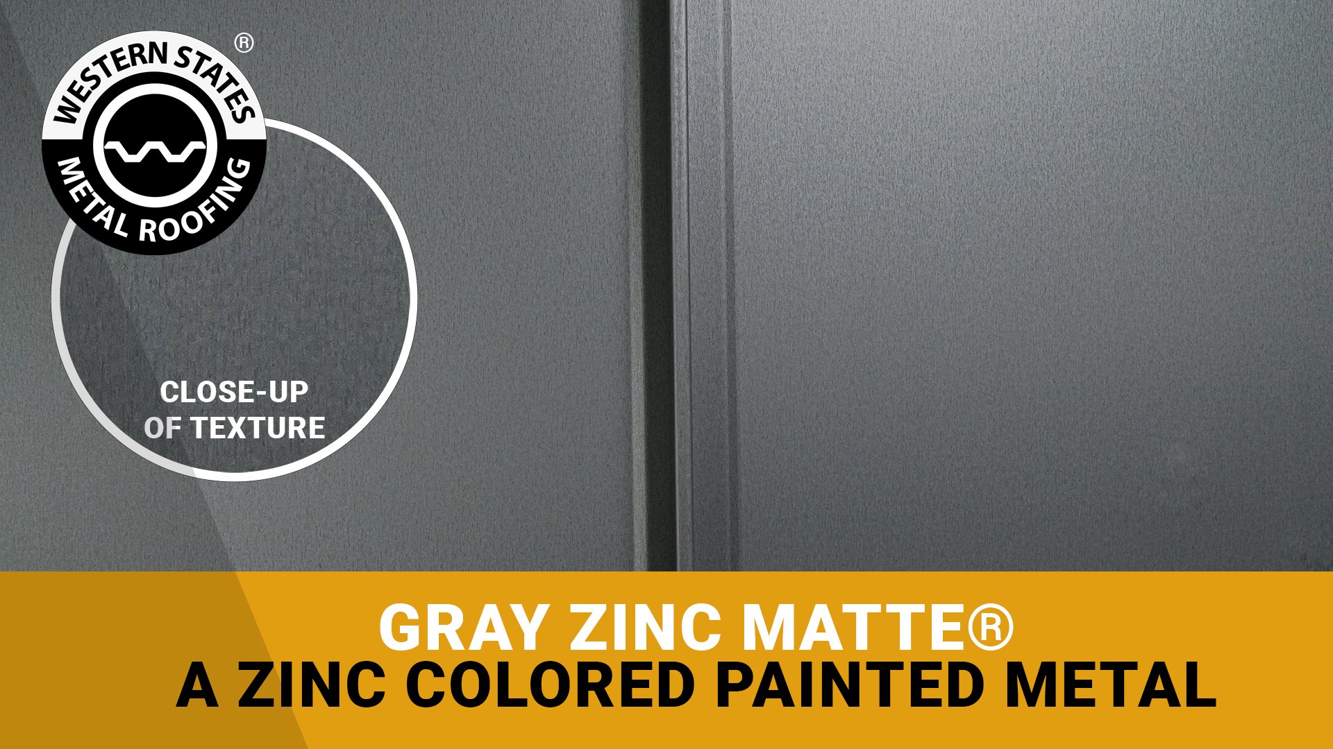 Available Metal Roof & Metal Wall Panels In Gray Zinc Matte®