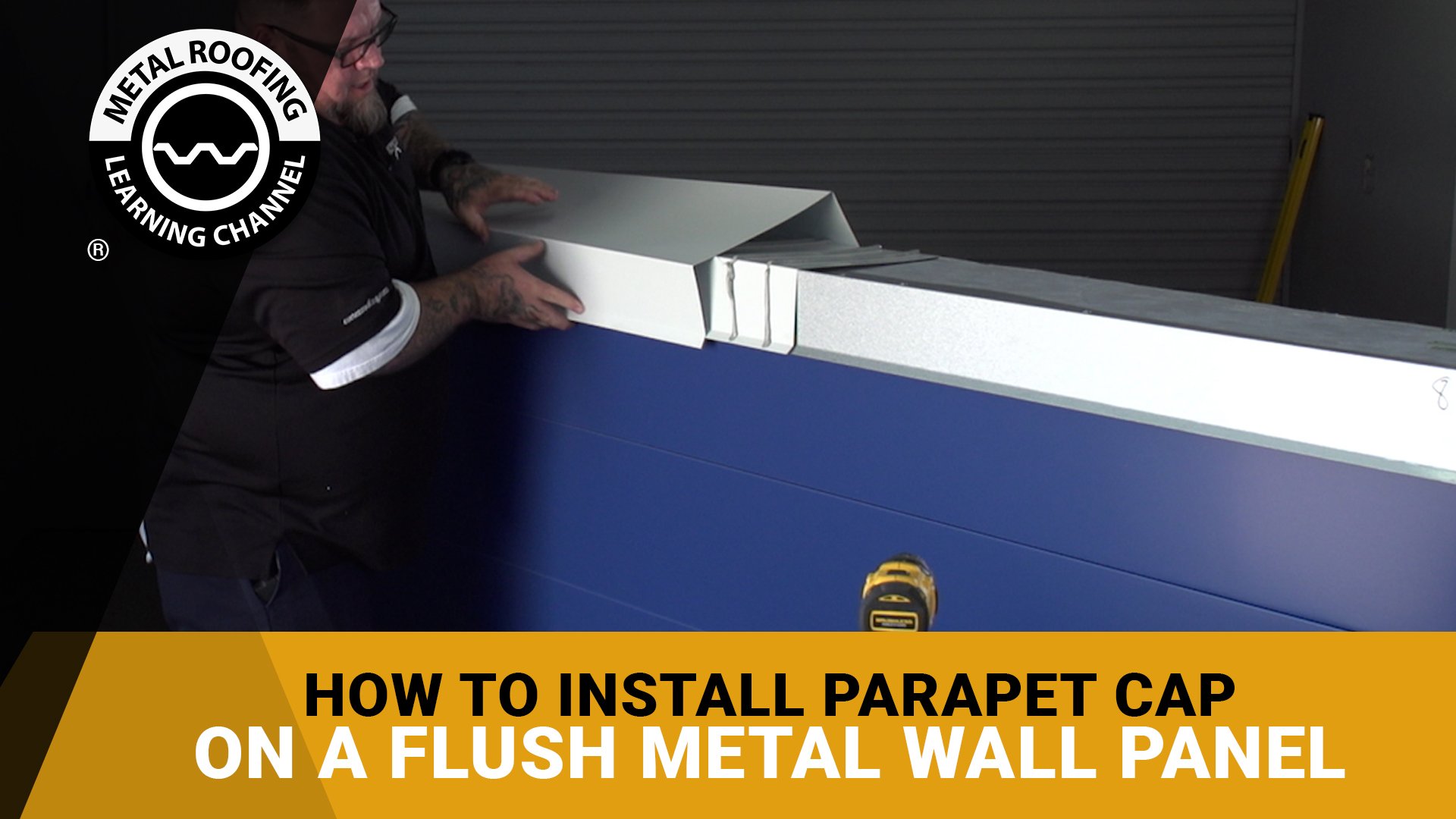 Parapet Cap For Wall Panels - Horizontal Install | Western Reveal®