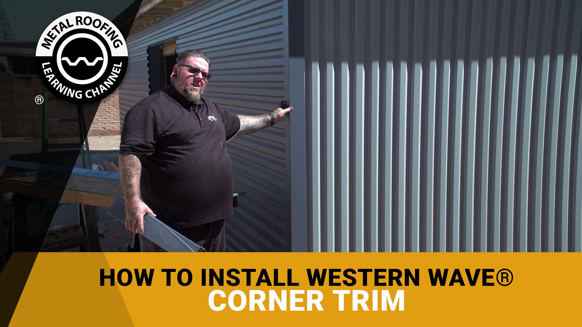 Outside Corner Trim - Vertical Install | Western Wave® Panels