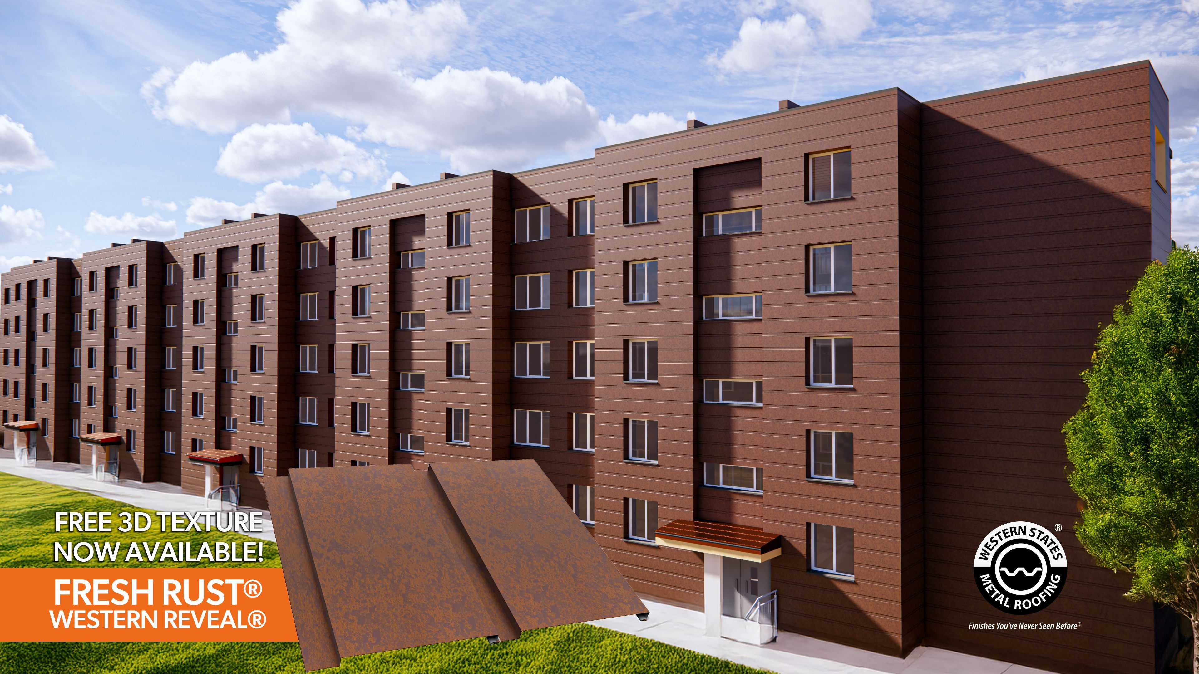 Fresh Rust® Metal Roof Panels - Painted To Look Like Real Rust