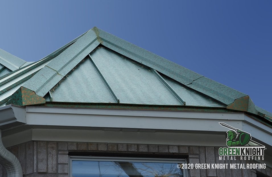 Verdigris Copper Roof Panels