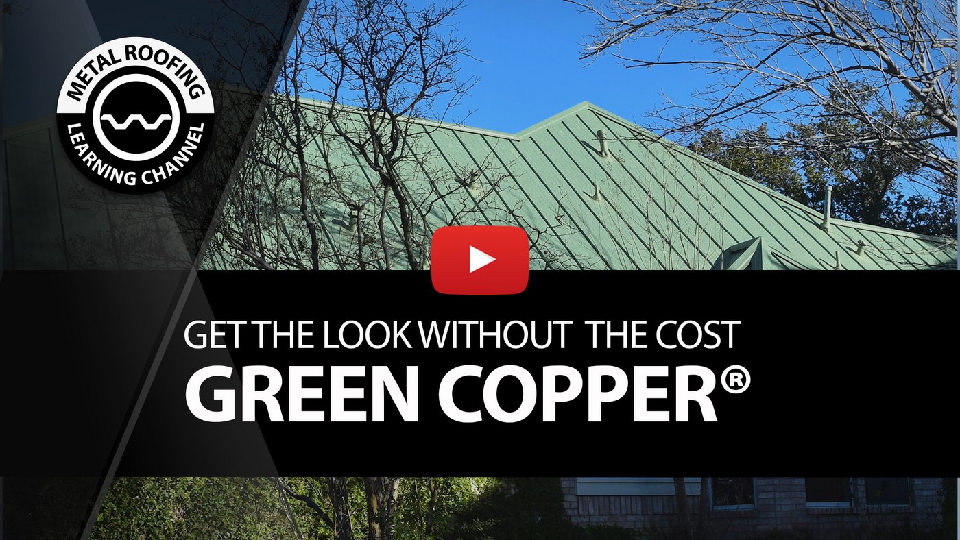 R Panel Green Copper® | Metal Roofing | Siding Panels