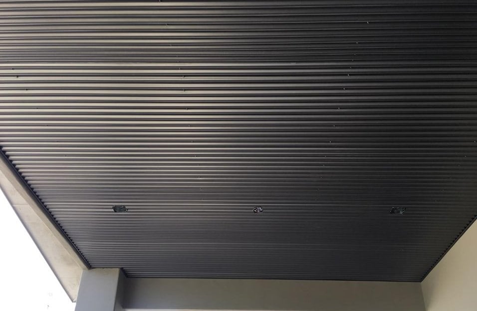 Corrugated Metal Ceiling Garage Shelly Lighting