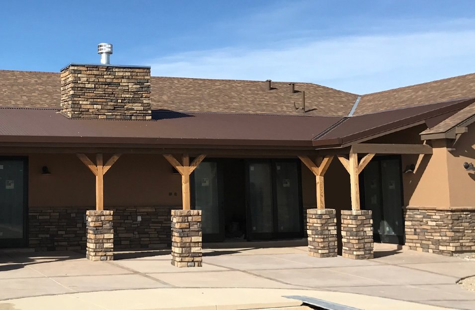 Weathered Rustic®. Painted Panel Designed To Look Like Rusted Roofing