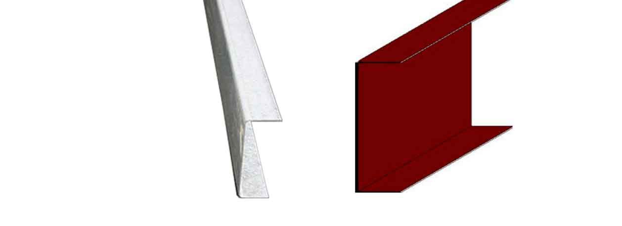 Metal C Channel - Available in Galvanized or Red Prime Painted