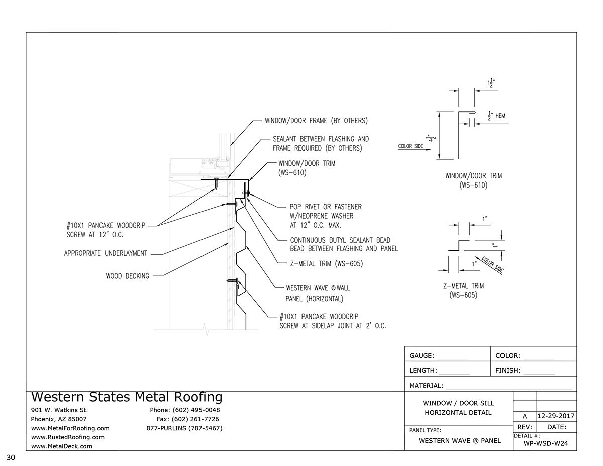 WS-605 Z-Metal Trim