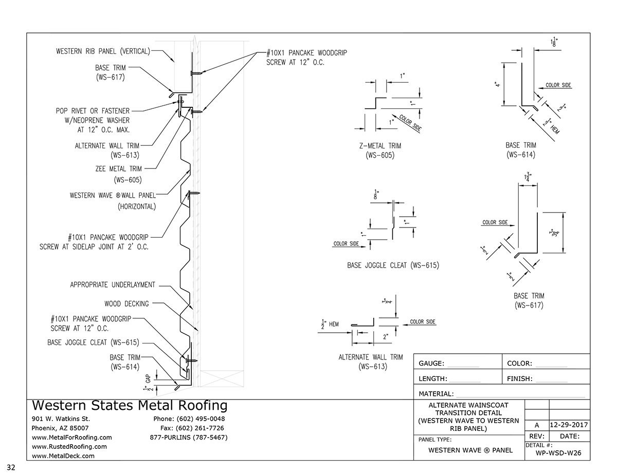 WS-615 Base Joggle Cleat