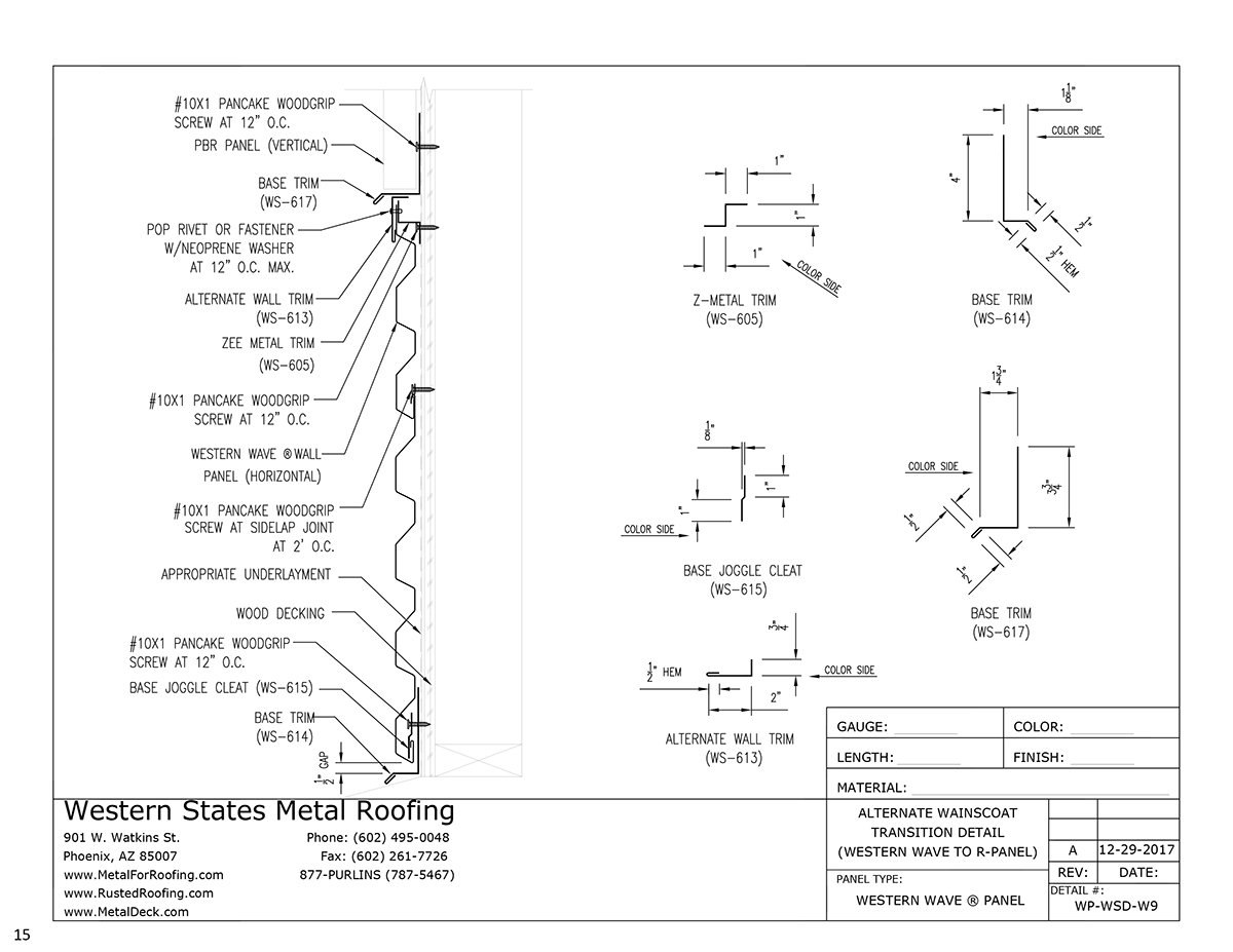 WS-615 Base Joggle Cleat