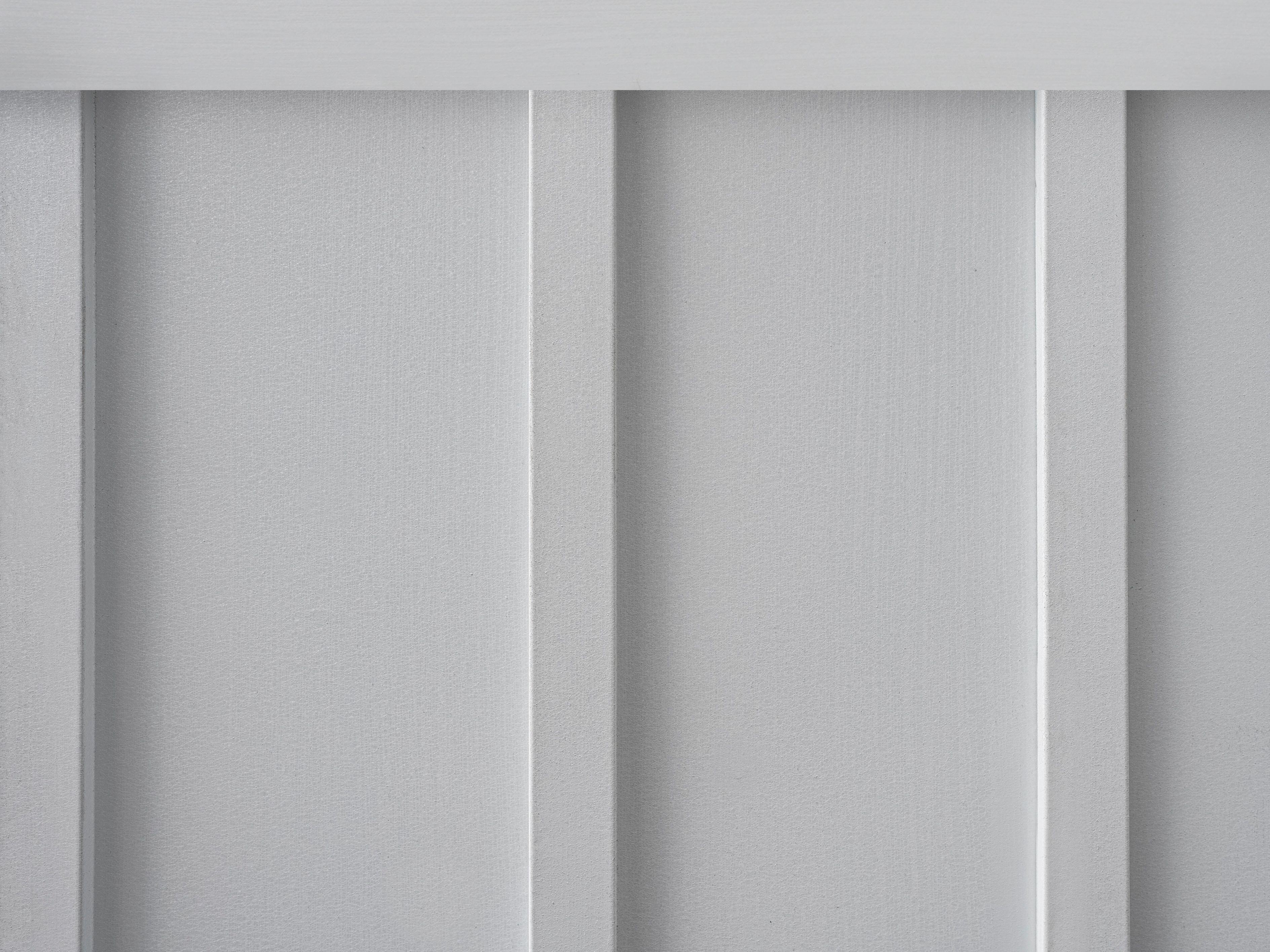 White Vertical Wood Siding